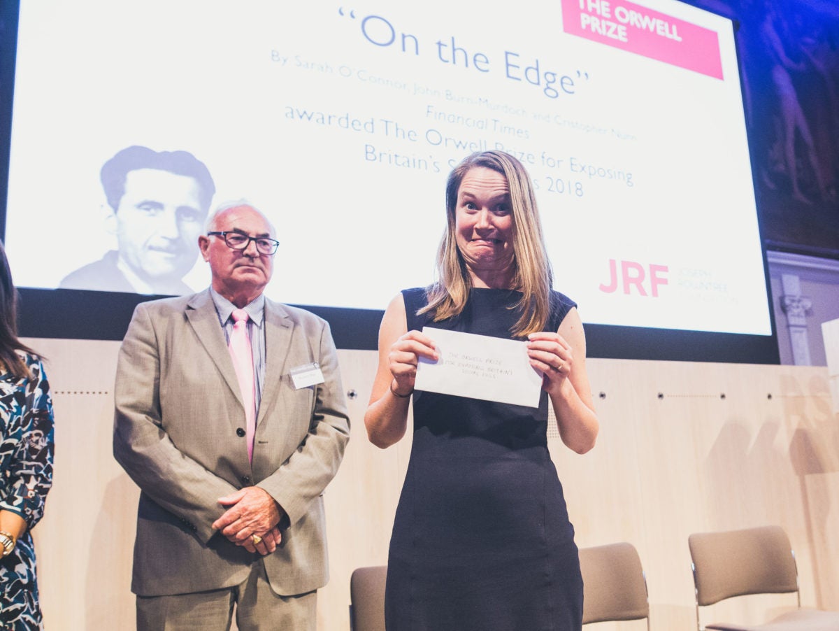 Observers Carole Cadwalladr Wins Orwell Prize For Journalism For