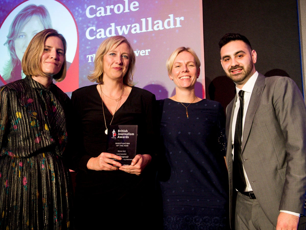 Observers Carole Cadwalladr Award Wins Are Important Piece Of Armour
